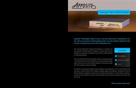 pdf linktropy mini2 wan emulator datasheet rbt · pdf filelinktropy® mini2 wan emulator