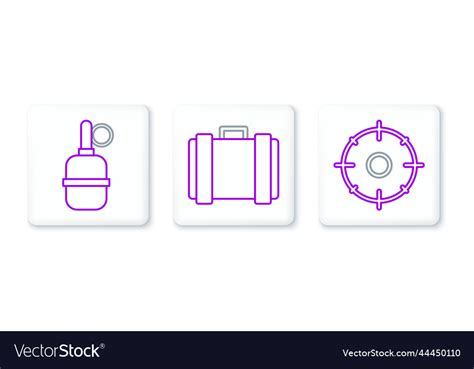 Set Line Target Sport For Shooting Competition Vector Image