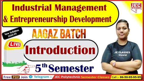 Imed Industrial Management And Entrepreneurship Development Upbte