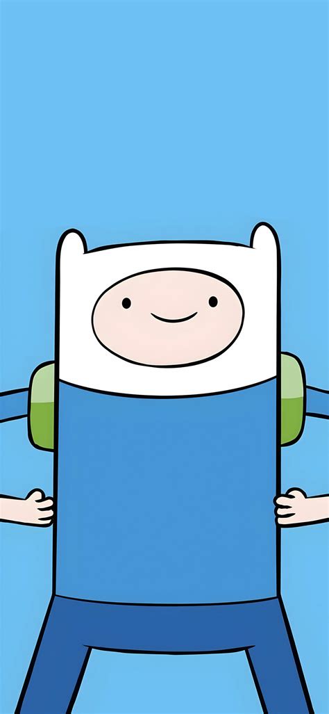 Adventure Time Finn The Human Blue Wallpapers Free Wallpapers