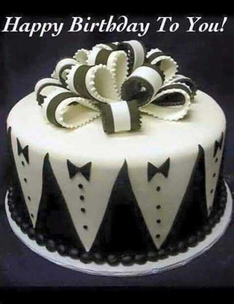Happy Birthday Grooms Cake Tuxedo Cake Cake