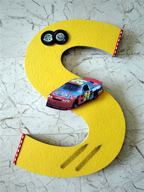 Race Car Custom Name Letters Nascar Race Car Custom Wall Etsy