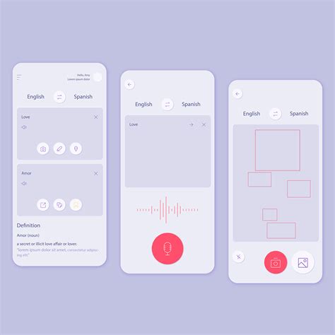 Translating Language Mobile App On Behance