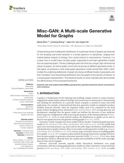 Pdf Misc Gan A Multi Scale Generative Model For Graphs