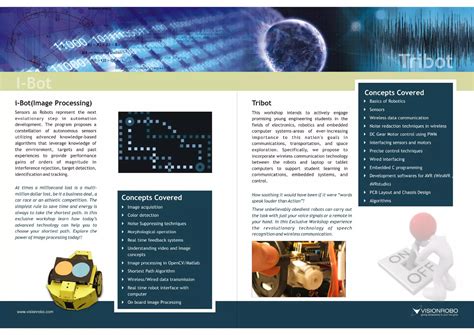 Visionrobo Robotics Workshop Brochure Pdf