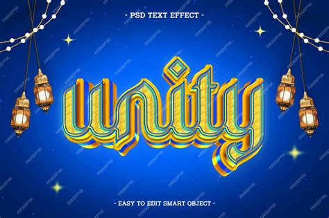 Unity Editable Text Effect Free Psd