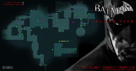 Descubrir 109 Imagen Batman Arkham City Steel Mill Riddler Trophies