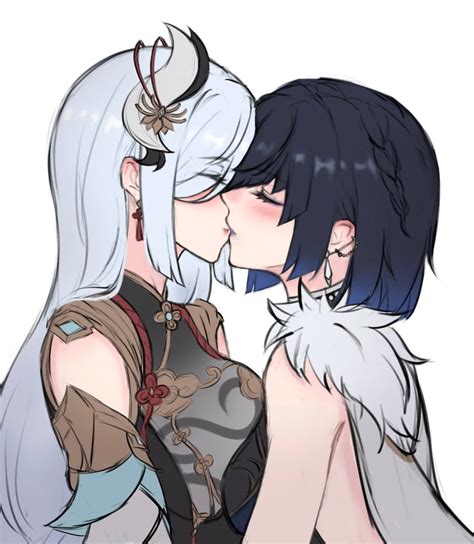 Shenhe And Yelan Genshin Impact Drawn By A Ai Ri Danbooru