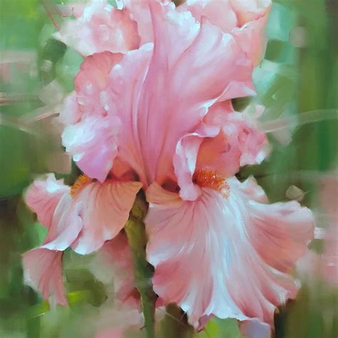 Красивая картина с цветами Розовый ирис в интернет магазине на Ярмарке Мастеров Картины