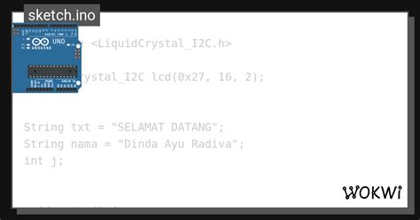 RT Bolak Balik DINDA AYU 12F8 11 Wokwi ESP32 STM32 Arduino Simulator