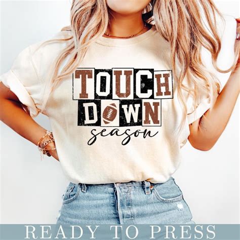 Touchdown Season Dtf Transfer Football Mom Ready To Press Game Day