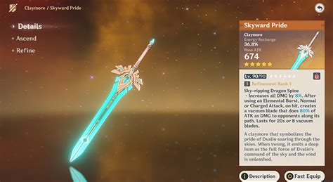 Genshin Impact Are Skyward Weapons Good Fandomspot