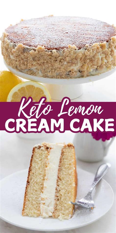 Keto Lemon Cream Cake All Day I Dream About Food
