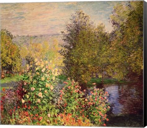A Corner Of The Garden At Montgeron 1876 7 Fine Art Print By Claude