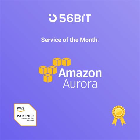 56bit On Linkedin Awsserviceofthemonth Aws Aurora Database