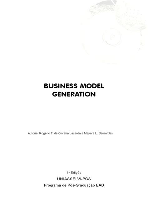 Business Model Generation Pdf