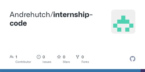 GitHub Andrehutch Internship Code