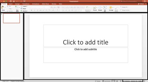 Microsoft Powerpoint Ribbon