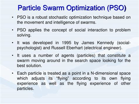 PPT Particle Swarm Optimization PSO PowerPoint Presentation Free