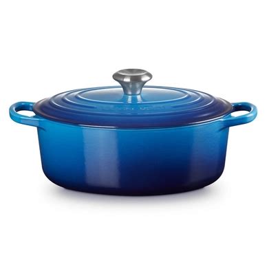 Braadpan Le Creuset Signature Ovaal Azure Cm Etrias Nl
