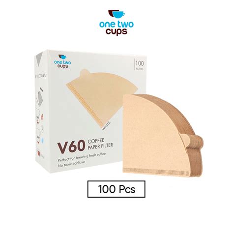 Jual One Two Cups Kertas Filter Saringan Kopi V60 Drip 1 2 Serve 100