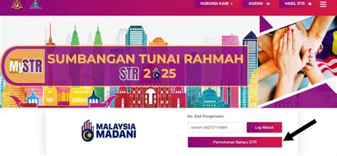 mystr login portal sumbangan tunai rahmah str
