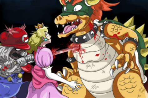 Princess Peach Mario And Bowser Mario Danbooru