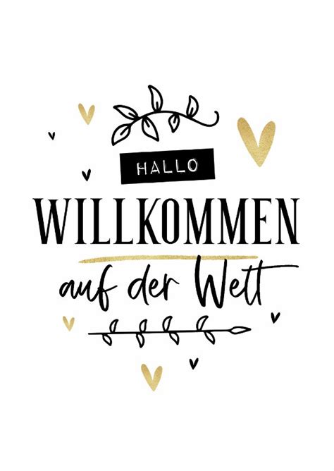 Glückwunschkarte Geburt Willkommen Send a Smile