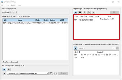 Dronecan Gui — Copter Documentation