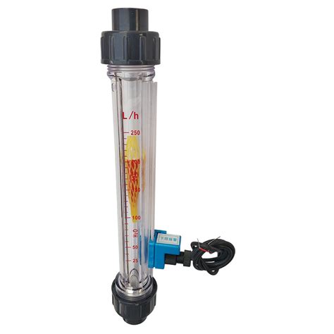 Variable Area Flow Meter Plastic Tube Water Rotameter With Alam Limit Switch Plastic Rotameter