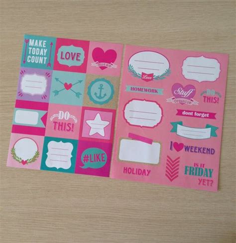 Set Of 2 Sticker Sheets St06