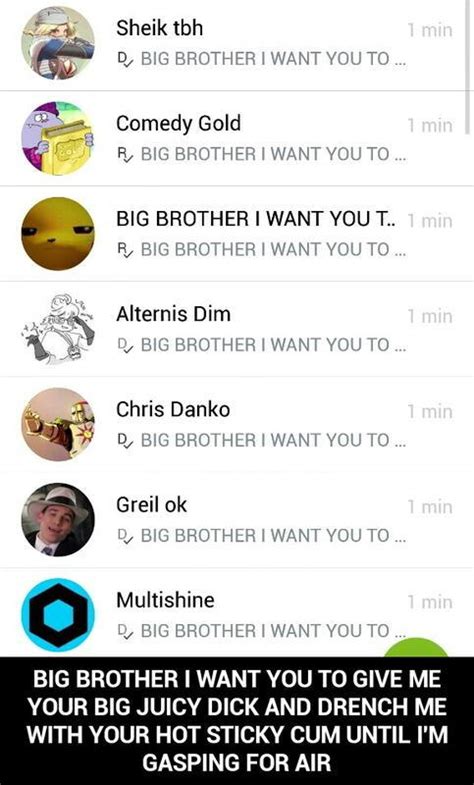 Message Sent Big Brother Copypasta Know Your Meme