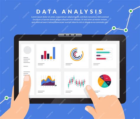 Premium Vector Concept Data Analysis Visualize With Graph And Chart Marketing Growth