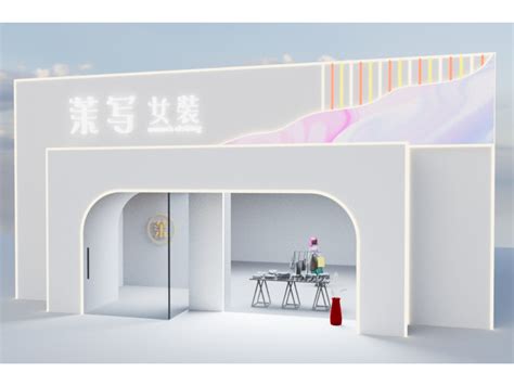 茉写女装门头3d效果图兔牙和尾牙 站酷zcool