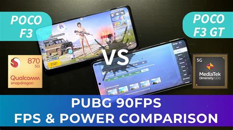Poco F3 Vs Poco F3 Gt Pubg 90 Fps Gaming Comparison Test Snapdragon