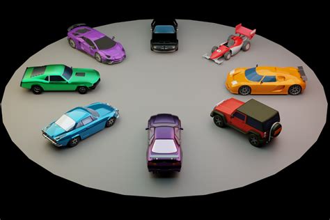 Low Poly Car Vehicle Pack 3d Land Unity Asset Store
