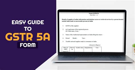 Simple Guide To Gstr 5a With Online Filing Procedure