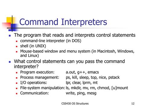 PPT CSS430 Operating System Structures Textbook Ch2 PowerPoint