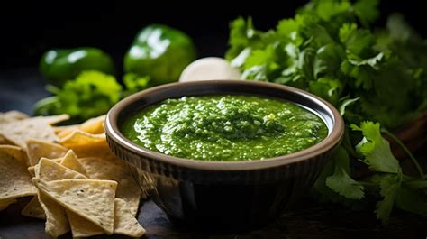 Premium Ai Image Green Salsa Verde