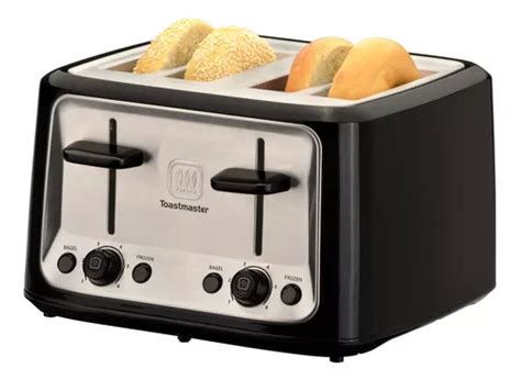 Toastmaster 4 Slice Tostador De Tacto Frío Color Black Mercadolibre