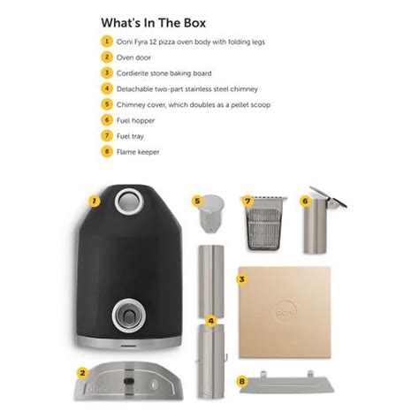 Ooni Fyra 12 Wood Fired Pellet Powered Portable Outdoor Pizza Oven Uu