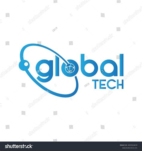 Global Tech Vector Logo Design Vector Stock Vector Royalty Free 2097810670 Shutterstock