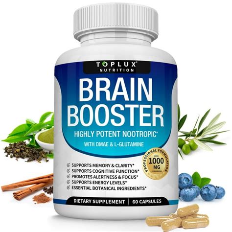 Toplux Brain Booster Nootropic Supplement For Memory Focus And Clarity