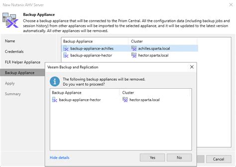Step 5 Choose Backup Appliance Veeam Backup For Nutanix Ahv User Guide