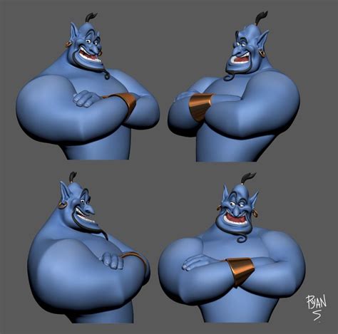 Artstation Quick Genie Fan Art Aladdin 1992 Aladdin Fan Art Art