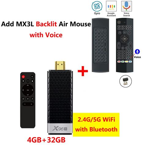 X96 X96S DDR4 4GB RAM 32GB ROM Mini PC Smart Android 9.0 TV Box Amlogic ...