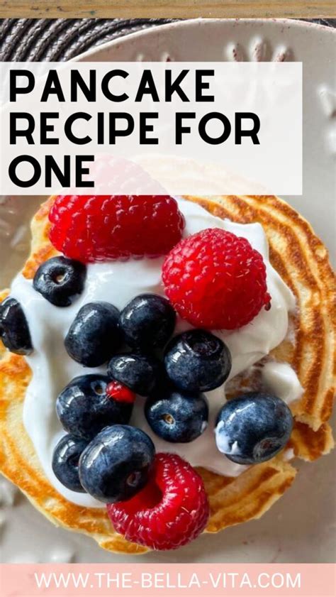 Quick And Easy Pancake Recipe For One