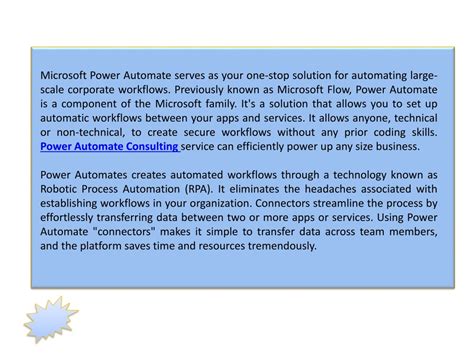 Ppt Power Up Your Business With Microsoft Power Automate Consulting