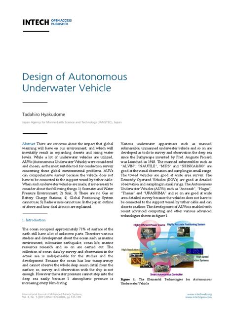 PDF Design Of Autonomous Underwater Vehicle DOKUMEN TIPS