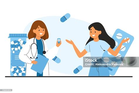 의사는 효과적인 당뇨병 관리에 대한 조언을 제공합니다 포도당 수치 및 약물 사용 모니터링 개념에 대한 스톡 벡터 아트 및 기타 이미지 개념 건강 모니터링 건강 진단